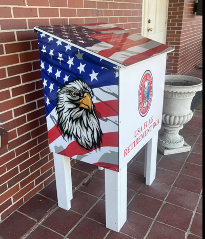 Flag Retirement Box stationed at Wallace American Legion | News ...