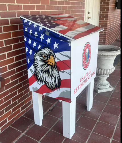 Flag Retirement Box stationed at Wallace American Legion | News ...