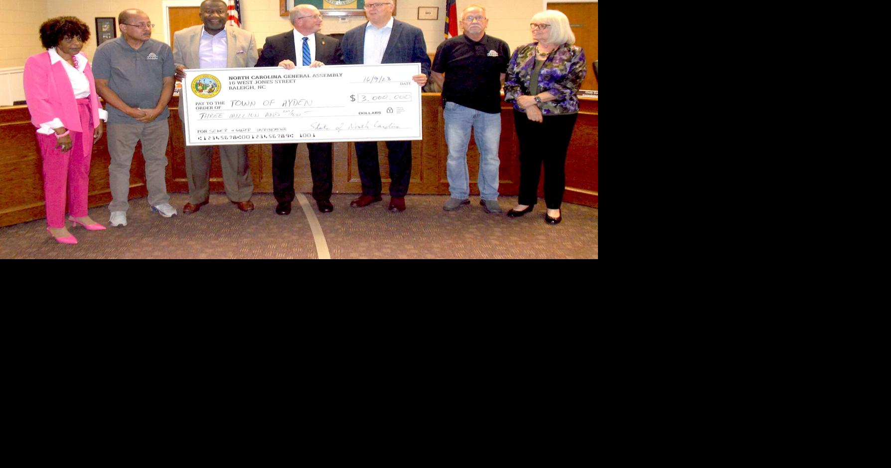 Ayden board celebrates state water, sewer funding | News | reflector.com