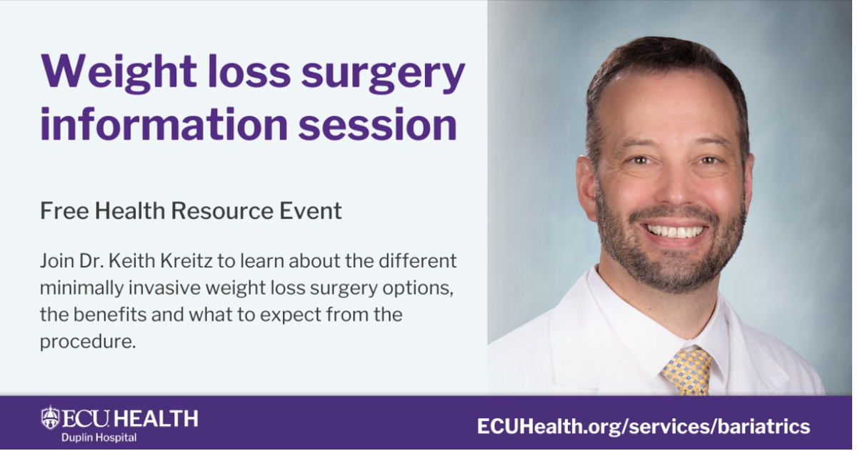 Free health resource seminar to take place with ECU Health Duplin ...
