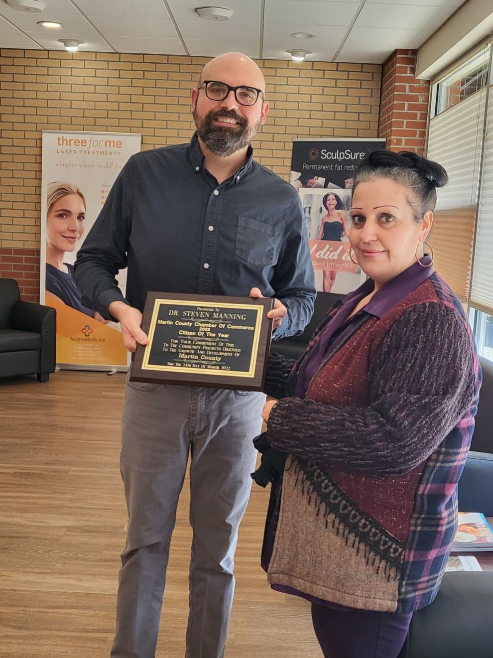 Dr. Manning honored as 2022 Citizen of the Year | News | reflector.com