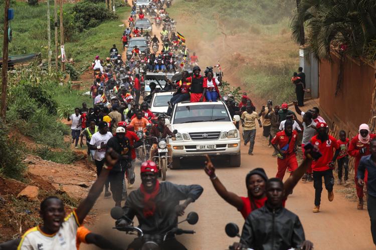 Photos show campaigning in Uganda ahead of a presidential election ...