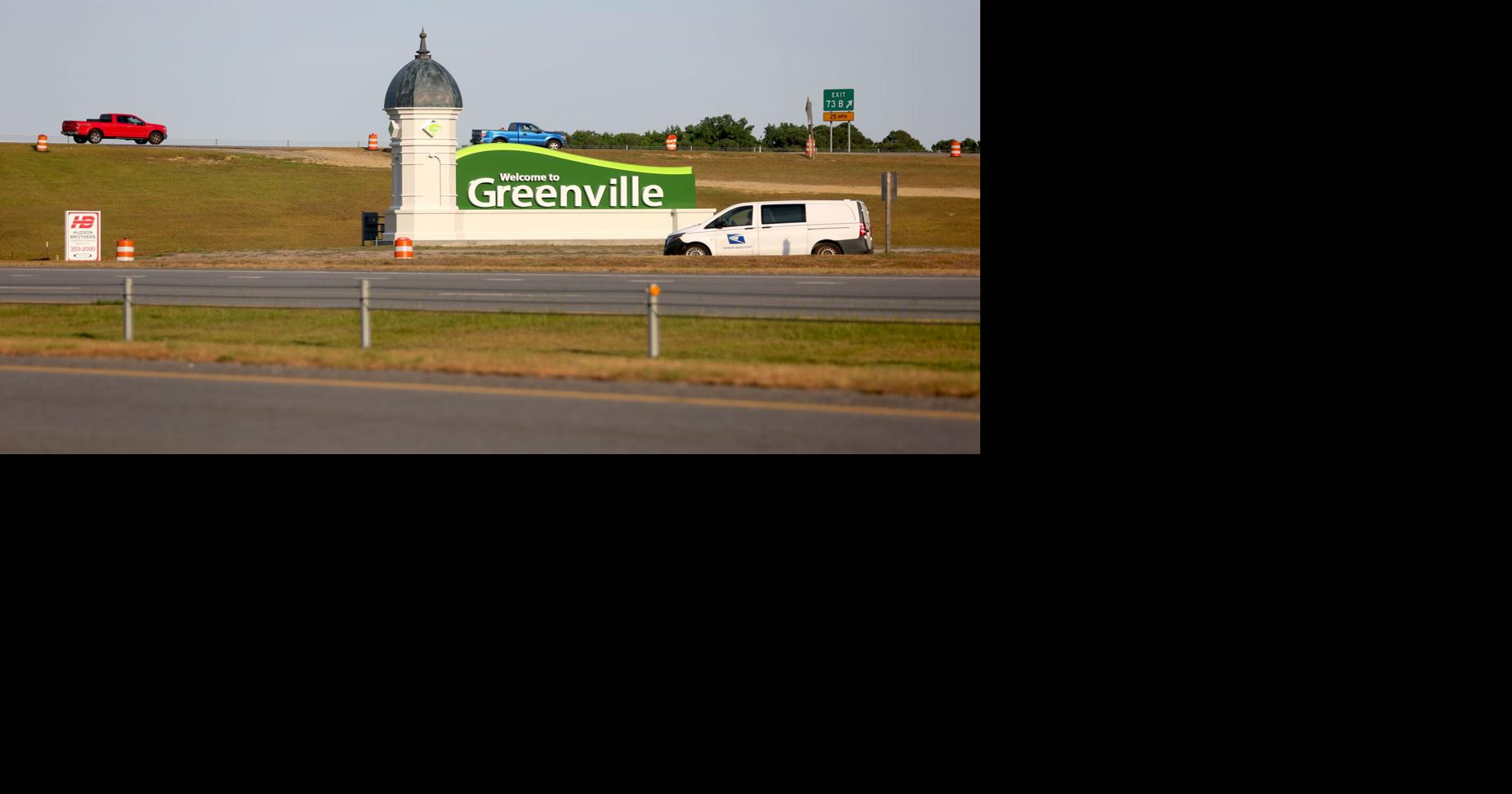 New ‘Welcome to Greenville’ sign greets travelers on I-587 | Local News ...