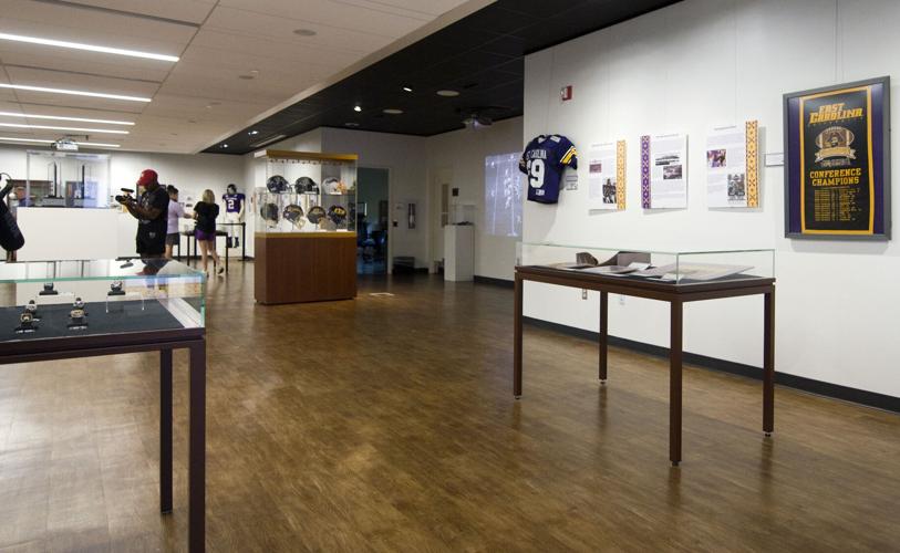 ECU football: Coaches, players tour new football exhibit | College ...