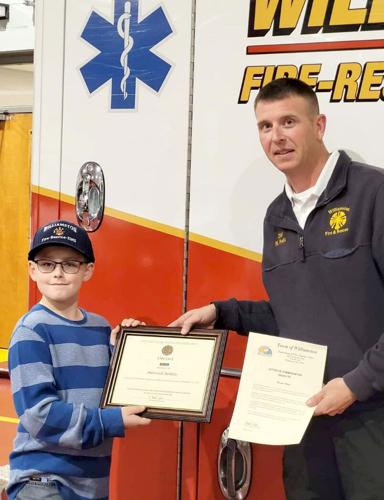 Mellette honored by Williamston Fire/EMS | Features | reflector.com