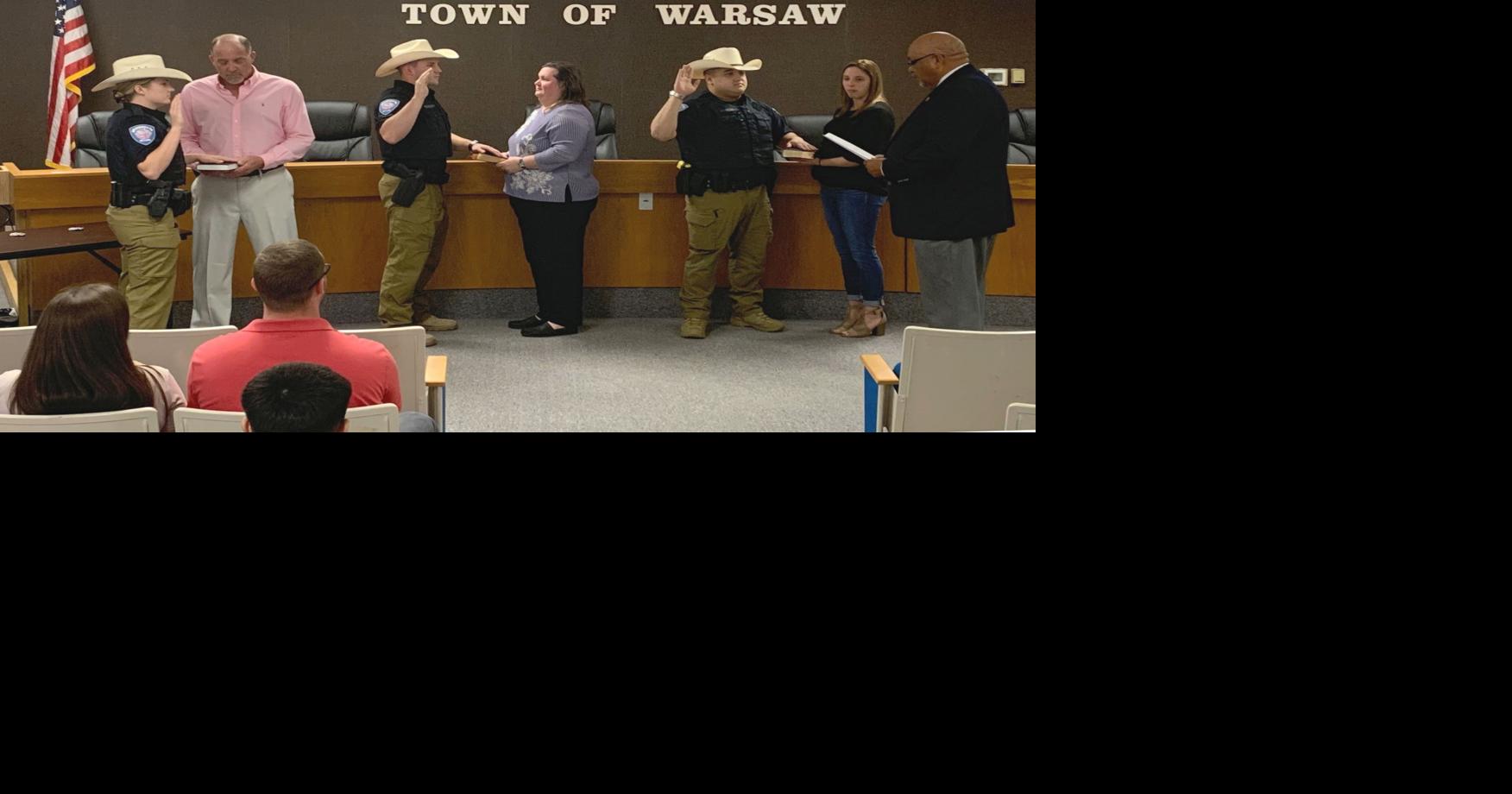 Three new Warsaw Police Department officers sworn in | News | reflector.com