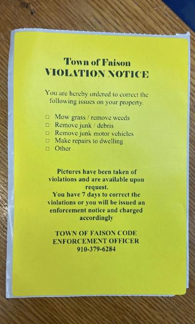 Faison begins cracking down on code enforcement violations | News ...