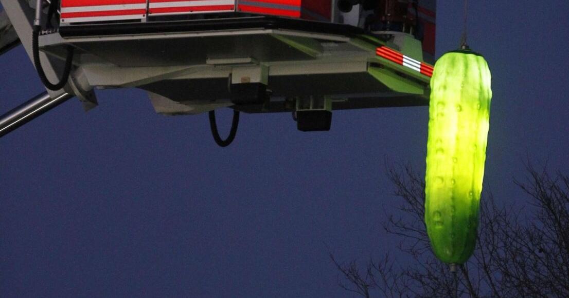 Pickle drop makes Mount Olive a hot spot for new year | News ...