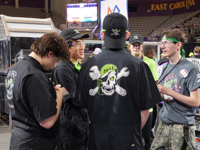 ‘Sport for the mind': Forty teams crowd Minges for state robotics ...