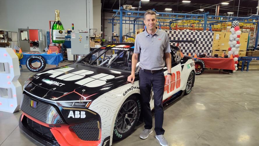 First EV-powered NASCAR race car is a collaboration ABB, three ...