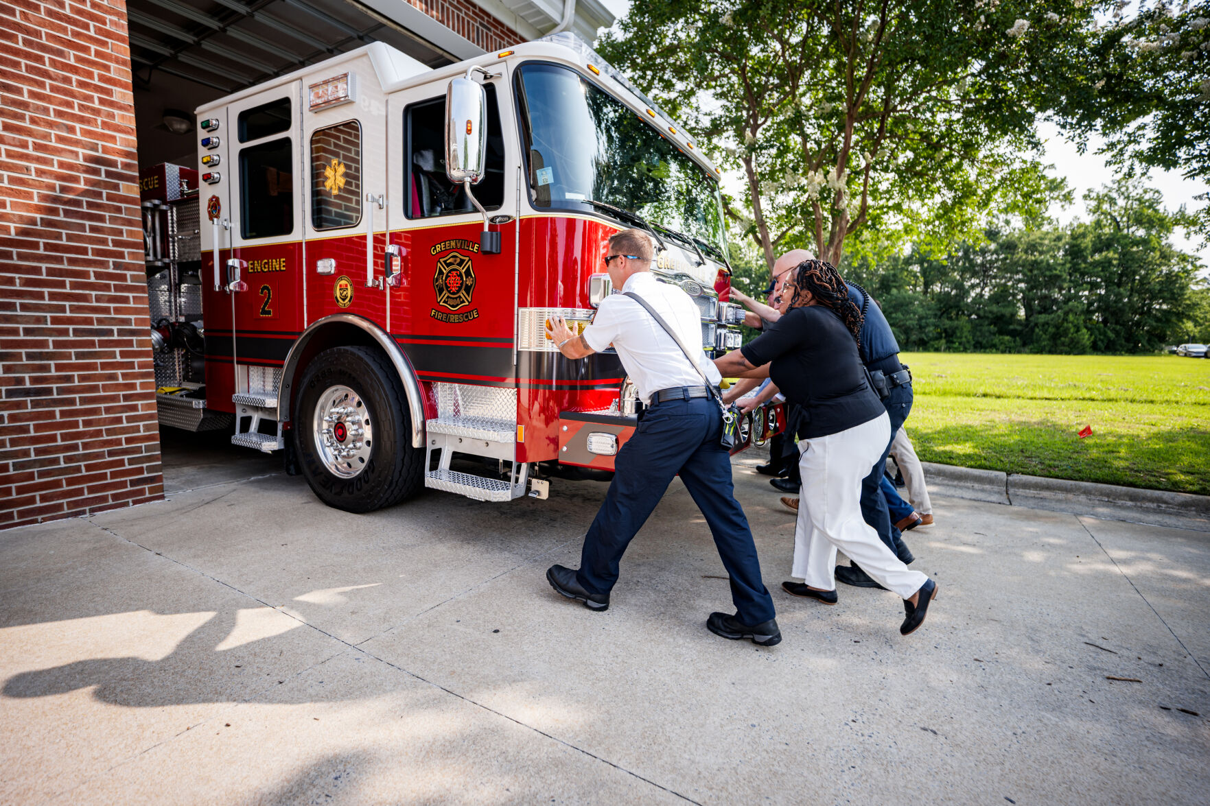 Greenville Fire-Rescue celebrates tradition with newest fire engine ...