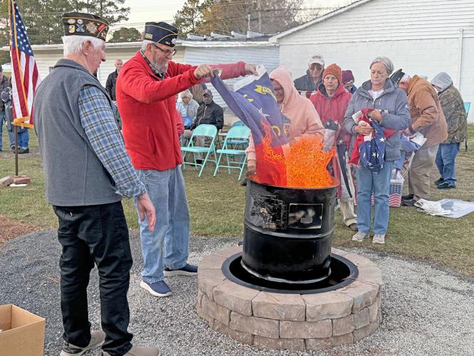 Respectful Farewell: Flag retirement ceremony held | Feature Story ...