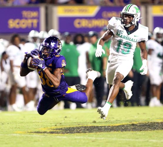 ECU football: Pirates' home opener spoiled by Marshall's fourth-quarter ...