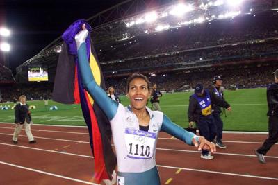 Olympic 400m champion and Indigenous campaigner Cathy Freeman receives ...