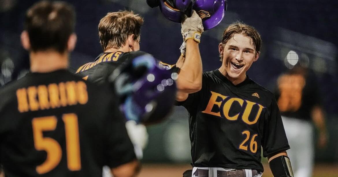 ECU baseball: Pirates win opening game of AAC tournament, advance to ...