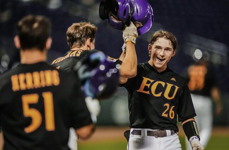 ECU baseball: Pirates win opening game of AAC tournament, advance to ...