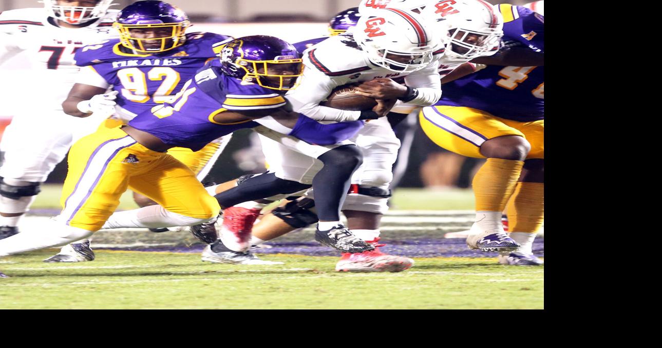 ECU football: Pirates pry loose eight fumbles in waterlogged win ...