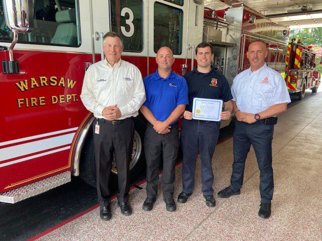 Two fire service men honored for life-saving actions | News | reflector.com