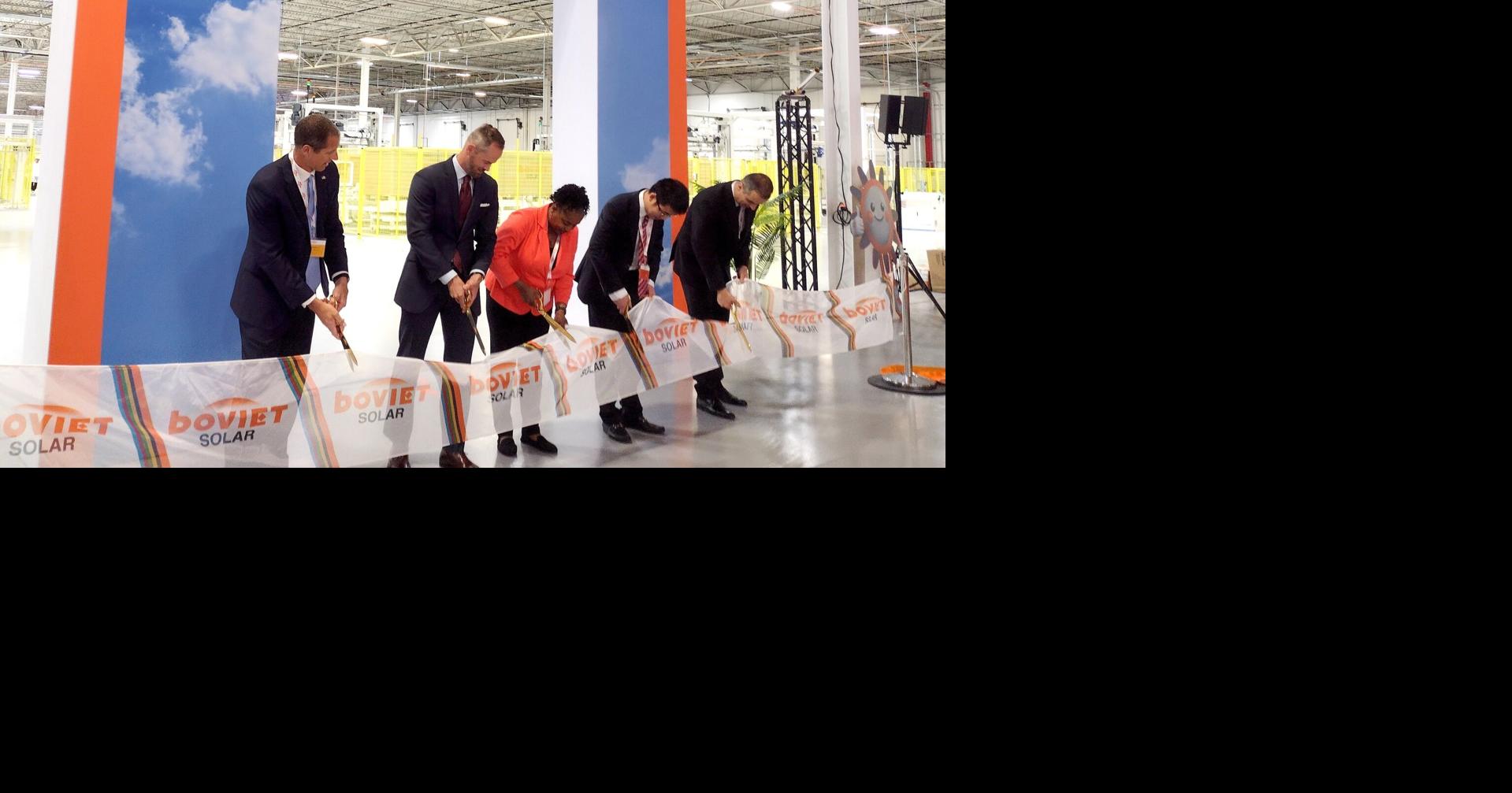 Boviet Solar celebrates progress at Greenville facility | Local News ...
