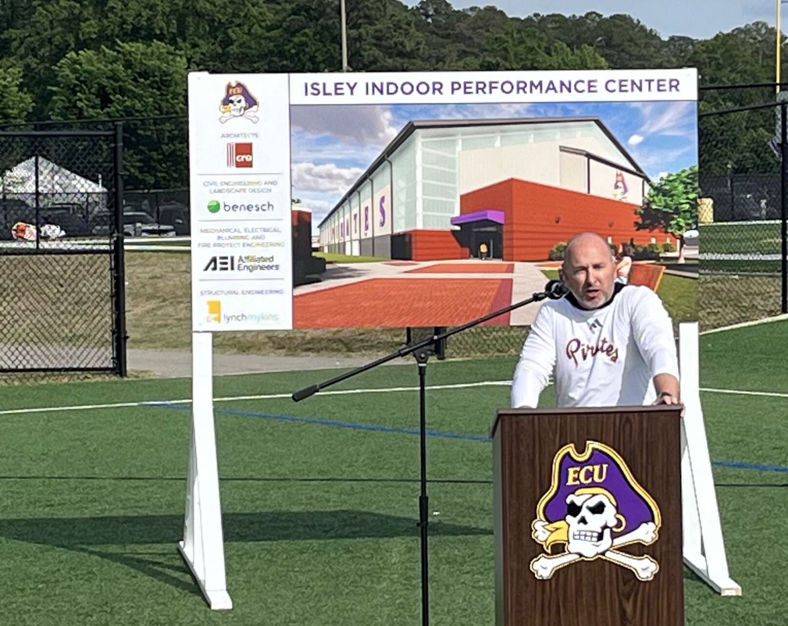 ECU athletics breaks ground on Isley Indoor Performance Center ...