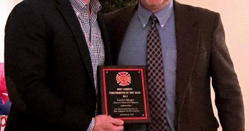 Minges honored as Pitt County's firefighter of the year | Crime ...
