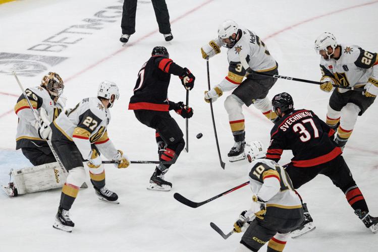 Hurricanes use stifling defense to blank Golden Knights 3-0 in Game 6 ...