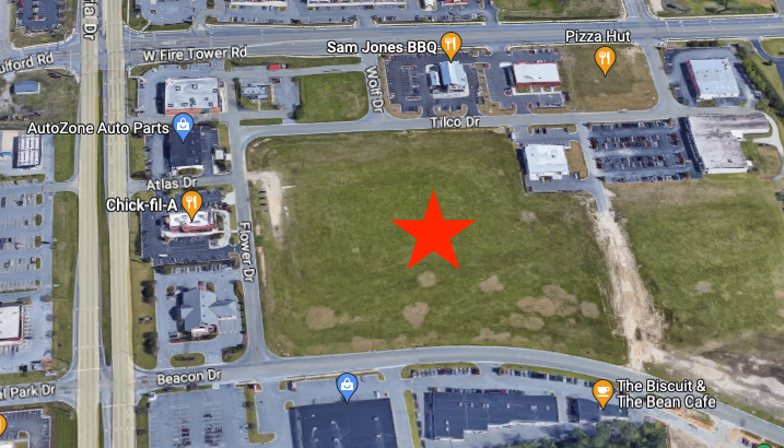 Shopping center with Lowe's Food in planning stages off Fire Tower near ...
