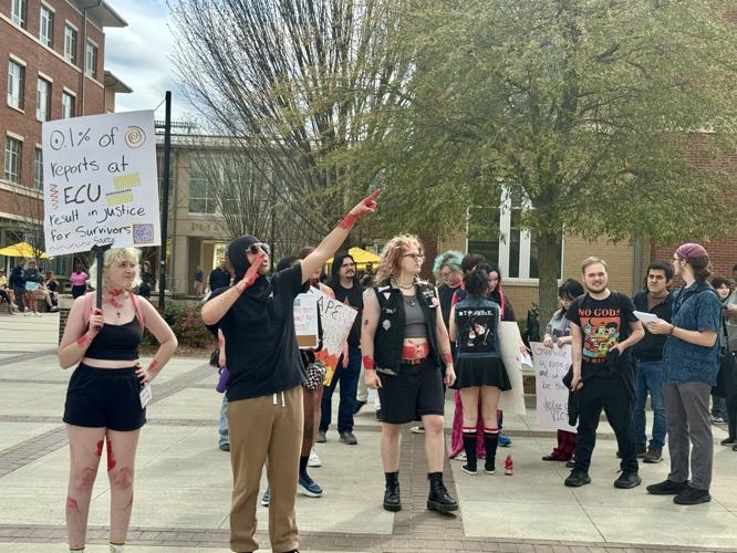 Marchers at ECU decry sexual violence, call on campus to address issue ...