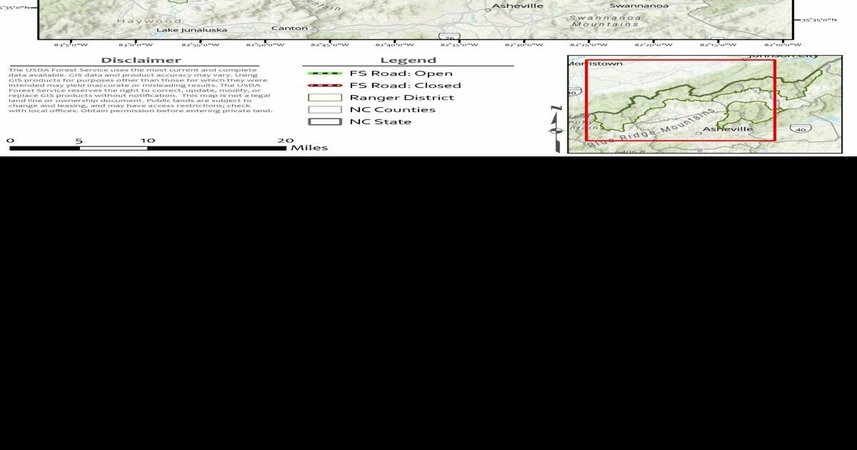 Pisgah National Forest reopens some trails and roads on the Appalachian ...