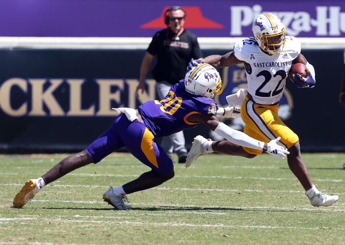 ECU football: Pirates turn tempo into points in annual spring game ...