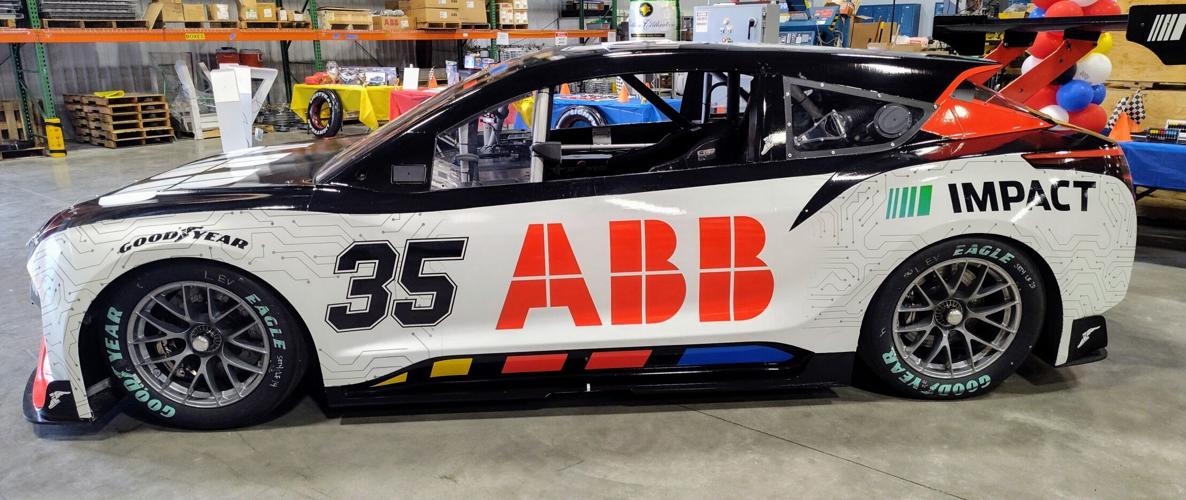 First EV-powered NASCAR race car is a collaboration ABB, three ...