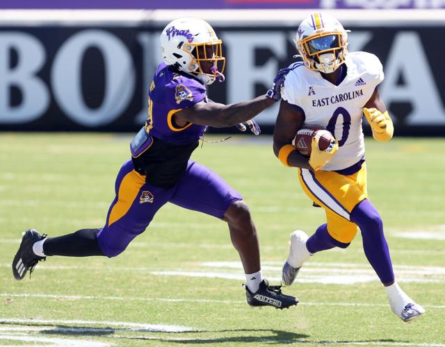 ECU football: Pirates turn tempo into points in annual spring game ...
