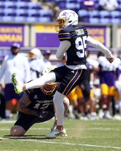 ECU football: Pirates turn tempo into points in annual spring game ...
