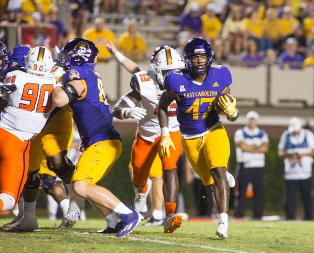ECU football: Pirates' Harris in good spirits, excited for return ...