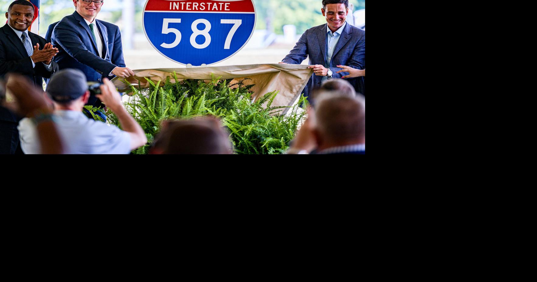 Community celebrates signage for Interstate 587 | News | reflector.com