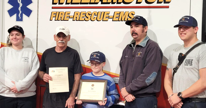 Mellette honored by Williamston Fire/EMS | Features | reflector.com