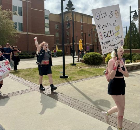 Marchers at ECU decry sexual violence, call on campus to address issue ...
