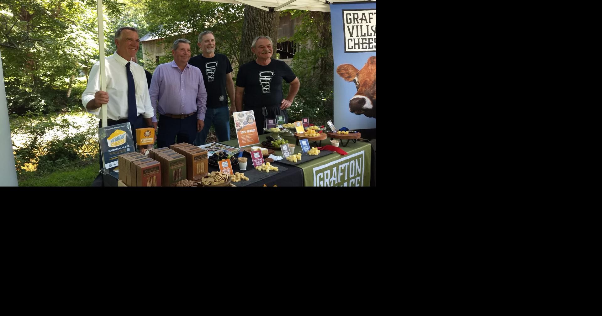 Grafton Village Cheese celebrates a first in cheddar with Gov. Scott ...