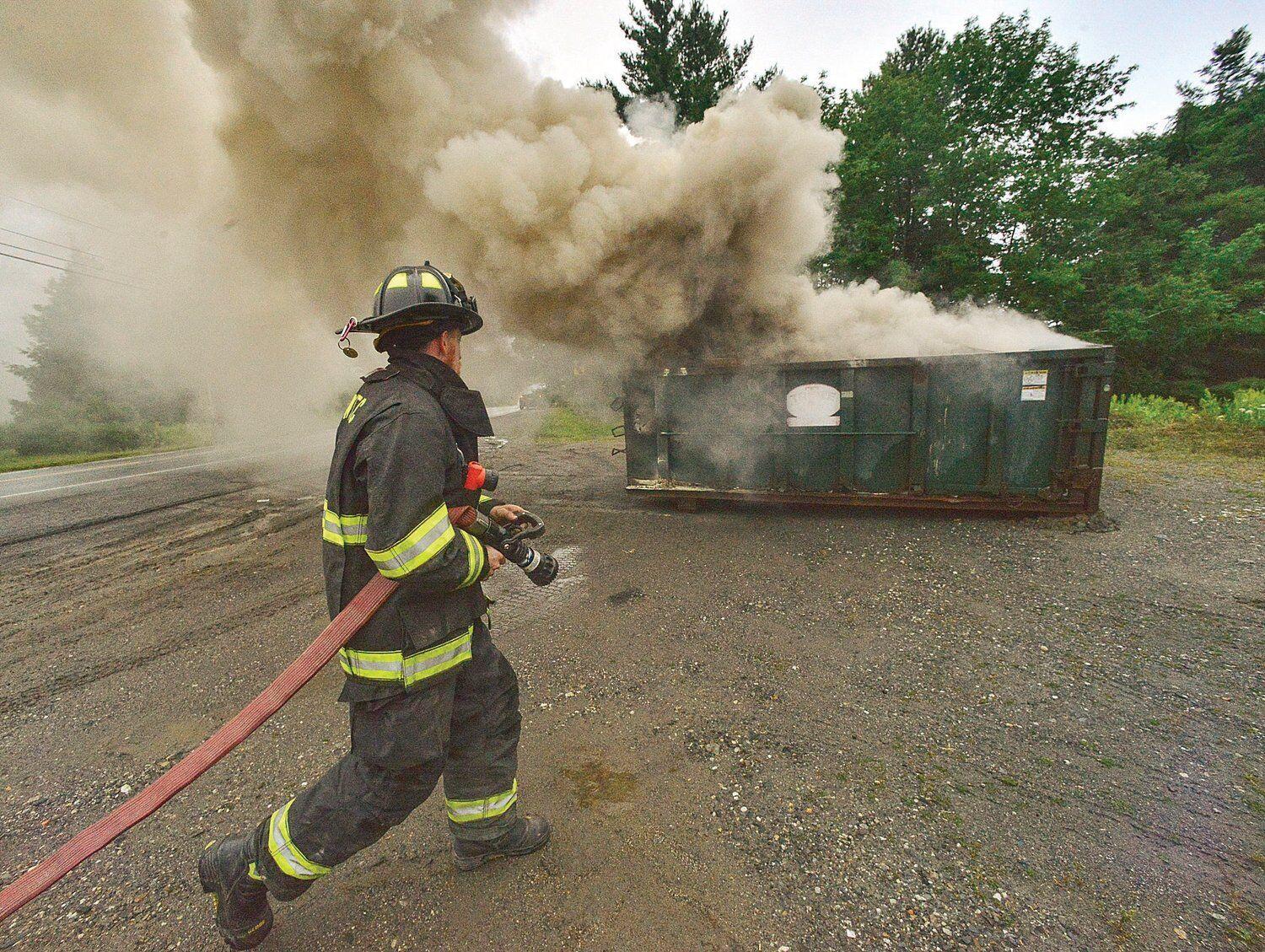 Photos: A real dumpster fire | Local News | reformer.com