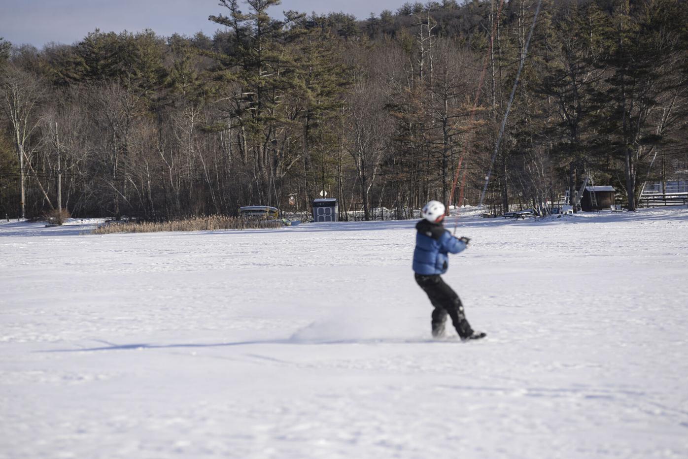 PHOTOS: Kite skating at Spofford Lake | Local News | reformer.com