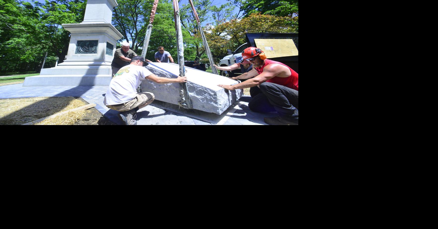 Civil War Monument defaced ahead of Juneteenth ceremony | Local News ...