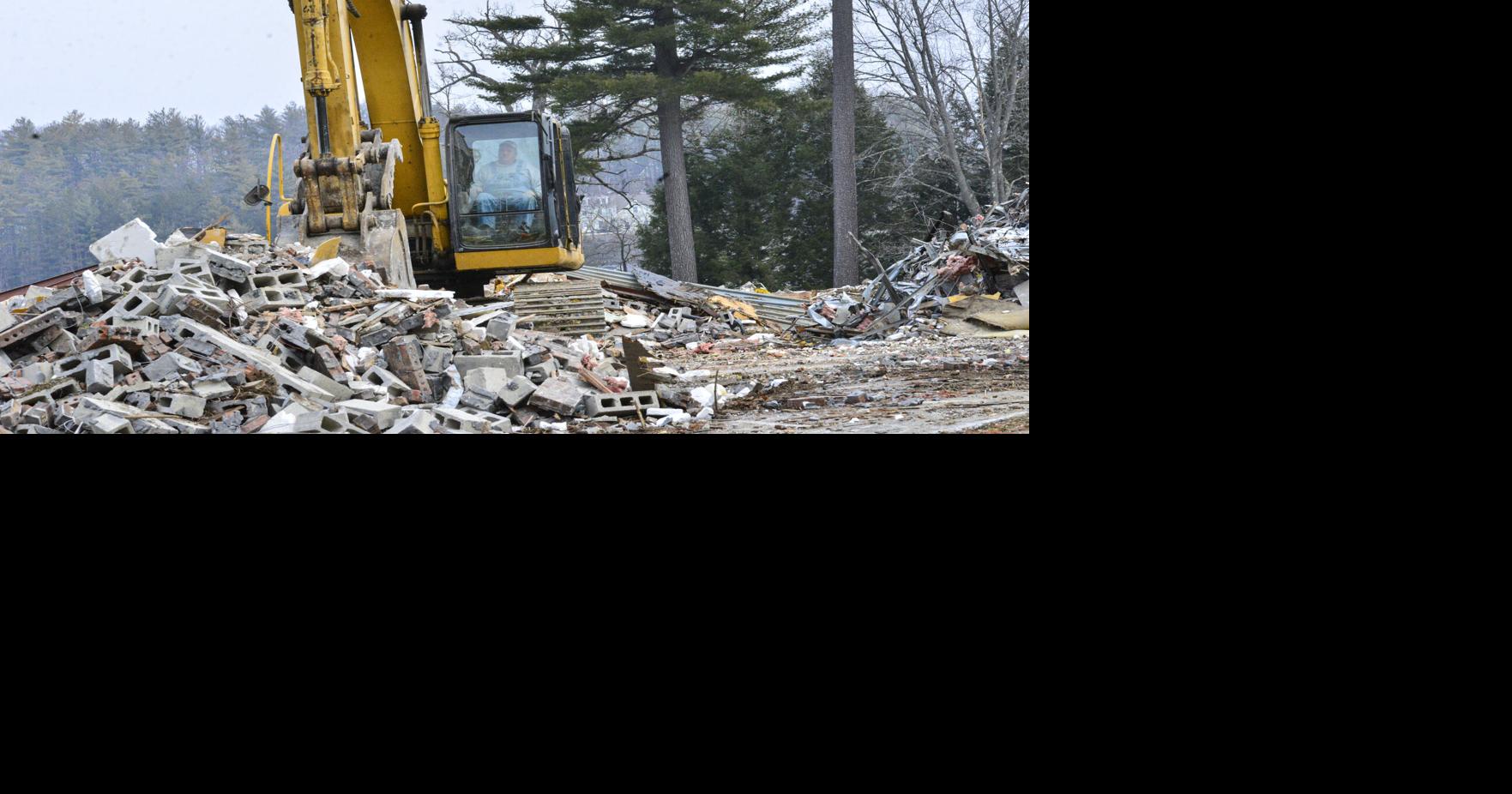 Spofford Hall demolition almost complete | Local News | reformer.com