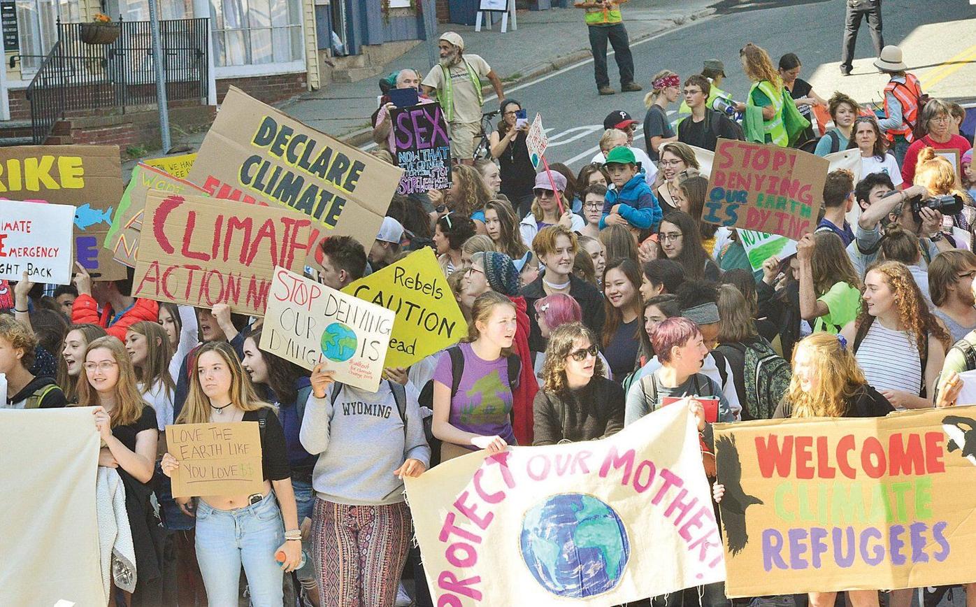 'We are the Lorax' Students rally for climate change action day | Local ...