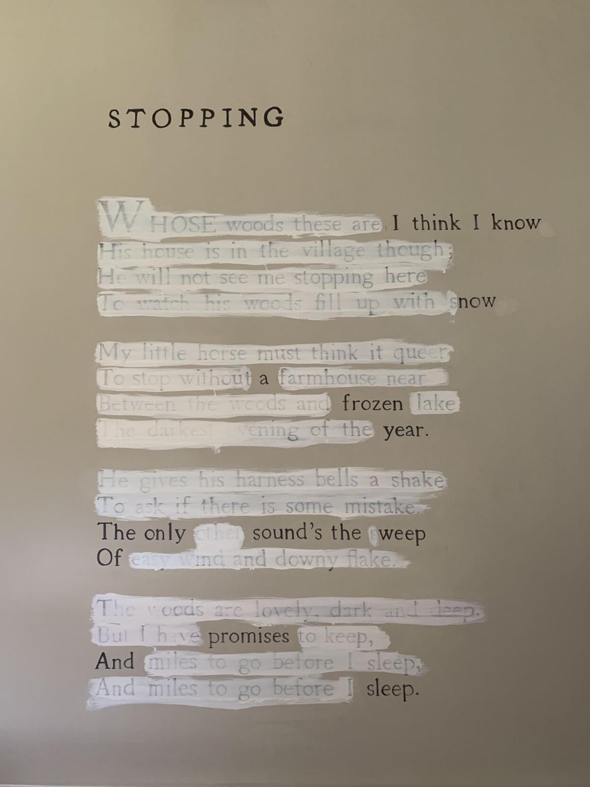 How one grant was spent: Mary Ruefle, Robert Frost Stone House Museum ...