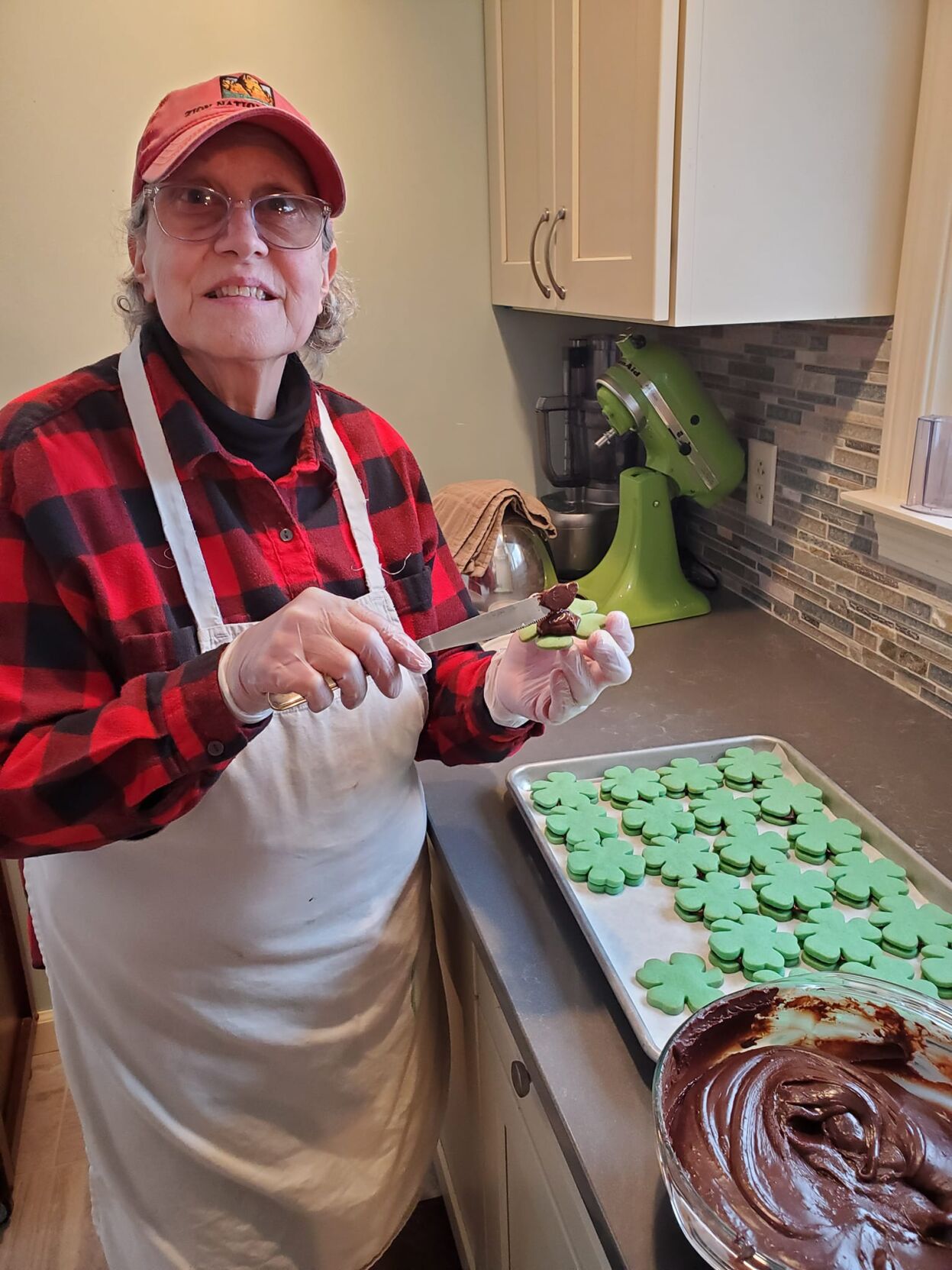 Vermont Moonlight Cookies: Barbara baking Mint Shamrocks | | reformer.com