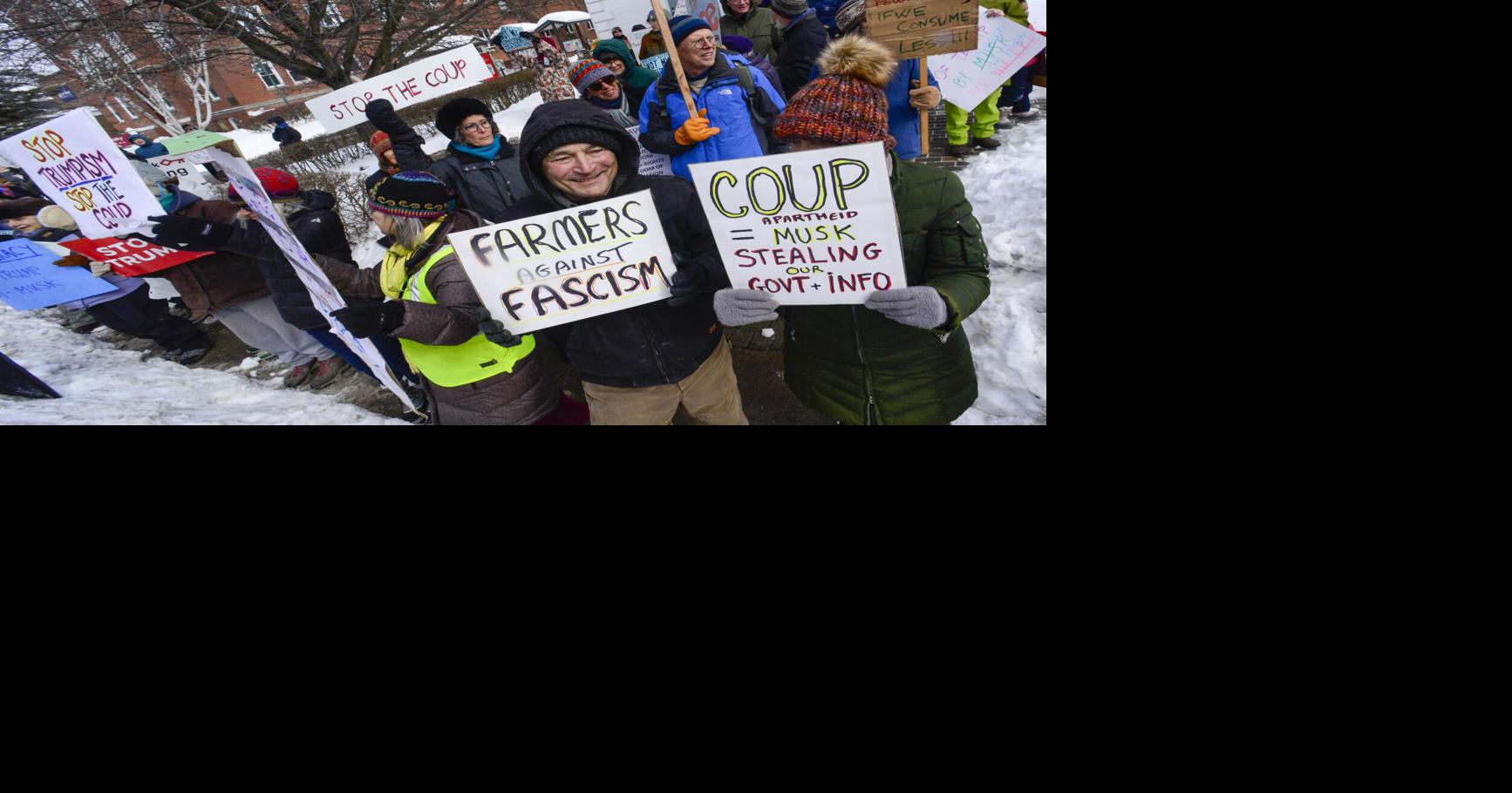 Brattleboro protest against Trump presidency promotes connection, hope ...
