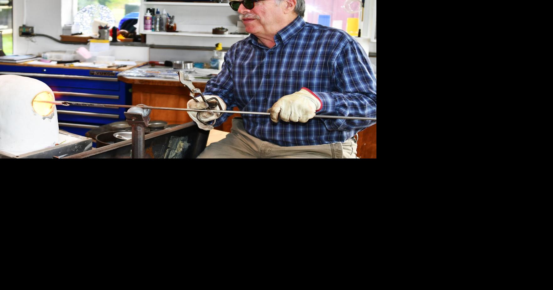 'When it's hot, glass is alive' Glass artist celebrates 50 years of ...