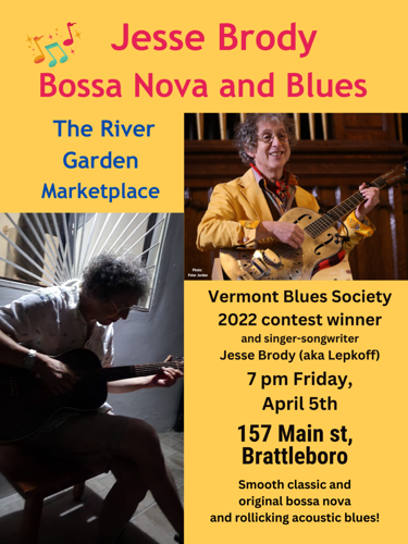 Jesse Brody to play River Garden Marketplace | Entertainment | reformer.com
