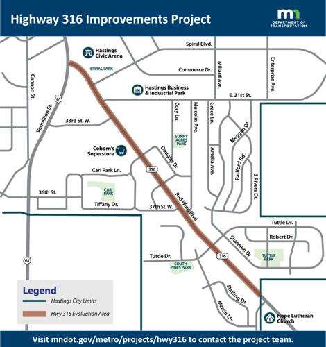 Highway 316 closing May 24 through Hastings as roundabout work begins ...