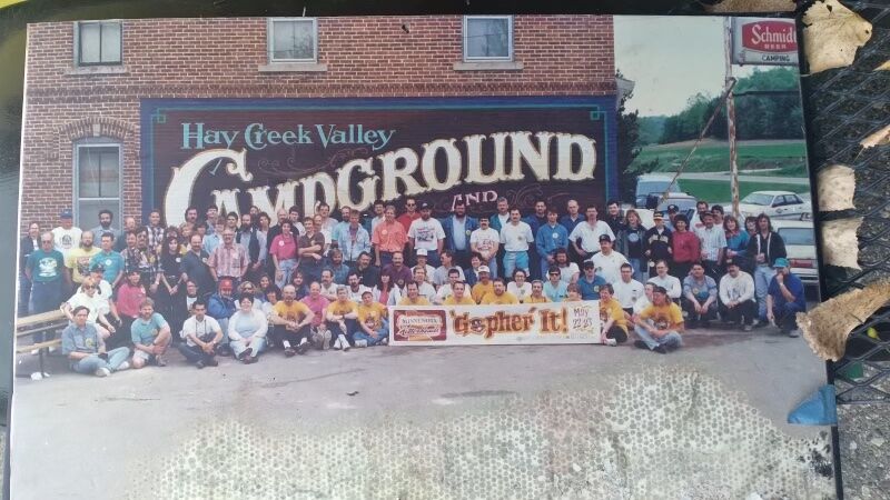 Original painter of iconic Hay Creek Saloon mural returns | Local News ...